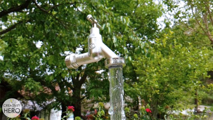 How to Make a FLOATING Faucet Fountain | DIY Project - Creativity Hero